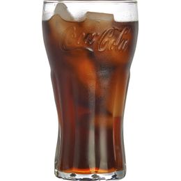 Van Well Longdrinkglas "Coca-Cola", 15,5cm, 400ml, 6 Stk., transparent, Trinkgef&auml;&szlig;e, sp&uuml;lmaschinengeeignet, 6-teilig