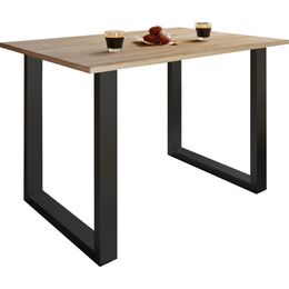 Esstisch Vcm, B:110cm T:80cm, braun, Tische, "Premium Esstisch K&uuml;chentisch Xona U 110x80"