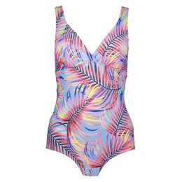 Lascana Badeanzug "Breese" in Hellblau/ Pink - 75% | Gr&ouml;&szlig;e 42B-Cup | Damen-bademode