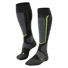 Falke Damen Kniestr&uuml;mpfe "SB2", Gr. 37, schwarz, Obermaterial: 50% Polypropylen PP. 20% Polyacryl PAN. 18% Wolle WO. 12% Polyamid PA., Socken