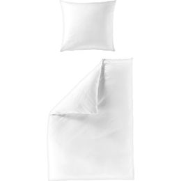 Bettw&auml;sche Bierbaum, wei&szlig;, Mako-Satin, Obermaterial: 100% Baumwolle, Bettw&auml;sche, "Elegant uni", Mako-Satin, 100 % Baumwolle, Uni, pflegeleicht