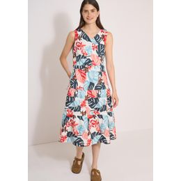 Cecil Damen Midikleid, bunt, Gr. XL, gemustert, Web, 100% Baumwolle, Kleider, mit allover Print
