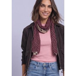 Street One Damen Schal, braun, gepunktet, Stoff, 100% Modal, Modet&uuml;cher, aus Modal