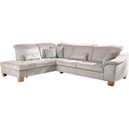 Ecksofa DIE PLANBAR, B:299cm H:88cm T:243cm, beige, 100% recyceltes Polyester, Wohnzimmer, Sofas, "PP-LA23145 L-Form", inkl. Kopfpolsterverstellung,