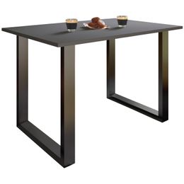 Esstisch Vcm, B:140cm T:80cm, schwarz, Tische, "Premium Esstisch K&uuml;chentisch Xona X 140x80"
