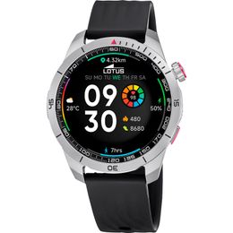 Lotus Herren Smartwatch "Smartwatch", schwarz, Smartwatches, Armbanduhr,Herrenuhr,Bluetooth,Steuerung der Smartphone-Kamera,Wecker