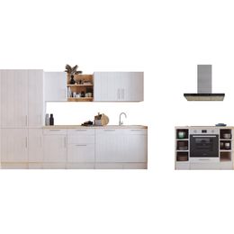 K&uuml;chenzeile respekta, B:310cm H:211cm T:60cm, wei&szlig;, Komplettk&uuml;chen-Sets, "Anton", Breite 310 cm, 91 cm Arbeitsh&ouml;he, in exklusiver Konfiguration f&uuml;r