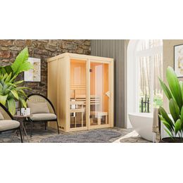 Karibu Sauna "Alani 1", (ohne Ofen), beige, Saunen