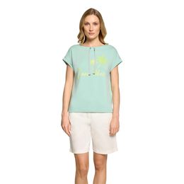 Betty Barclay Damen Kurzarmshirt "Damen mit Aufdruck", gr&uuml;n, Gr. 38, Sweatware, Obermaterial: 55% Viskose, 39% Polyester, 6% Elasthan, Shirts