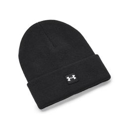 Under Armour Herren Beanie "HALFTIME BEANIE", schwarz, Obermaterial: 100% Polyacryl, M&uuml;tzen, gerippter Acryl-Strickstoff, schwei&szlig;ableitend, schnell