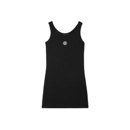 Philipp Plein Damen Minikleid "Kurzes Kleid", schwarz, Gr. 5, Obermaterial: 48% Baumwolle, 48% Modal, 4% Elasthan, Kleider