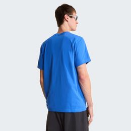 The North Face Herren T-Shirt "M EVOLUTION SIMPLE DOME REGULAR SHORT SL"active blau, Gr. L, Obermaterial: 100% Baumwolle, Shirts, normale Passform,