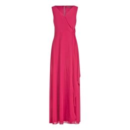 Vera Mont Damen Abendkleid "Damen mit Volant", pink, Gr. 36, Chiffon, Obermaterial: 100% Polyester. Futter: 100% Polyester, Kleider