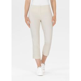 Stehmann Damen 3/4-Hose "Ina15-602", beige, Gr. 36, unifarben, Web, Obermaterial: 65% Viskose, 30% Polyamid, 5% Elasthan, Hosen, 3/4-L&auml;nge mit Stretch