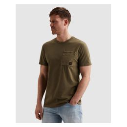 PME-Legend PME LEGEND Herren T-Shirt "Short sleeve r-neck single jersey gd", gr&uuml;n, Gr. XXXL, bestickt, Jersey, Obermaterial: 100% Baumwolle, Shirts, mit Logo