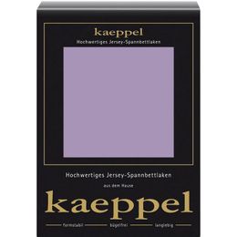 Spannbettlaken Kaeppel, L:200cm, lila, Jersey, Obermaterial: 100% Baumwolle, Bettlaken, "Single Jersey Mako Cotton", Bettlaken aus 100% Baumwolle