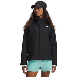 Under Armour Damen Regenjacke "CLOUDSTRIKE JACKET", schwarz, Gr. XL, Obermaterial: 100% Polyester, Jacken, wasserabweisend, mit UA Storm Technologie,