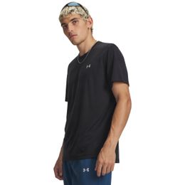 Under Armour Herren Laufshirt "UA VELOCITI SS", schwarz, Gr. S, Obermaterial: 100% Polyester, Shirts, f&uuml;r Erwachsene, aus Polyester, in den Gr&ouml;&szlig;en S