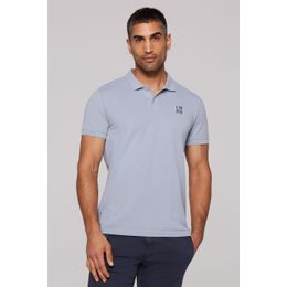 CMPD Herren Poloshirt, blau, Gr. S, bedruckt, Piqu&eacute;, Material: 100% Baumwolle, Shirts, aus Baumwolle
