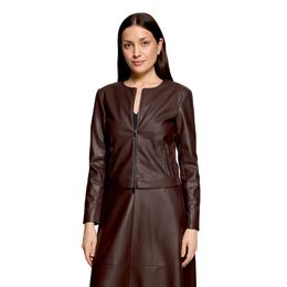 Vera Mont Damen Canvasjacke "Damen mit Rei&szlig;verschluss", braun, Gr. 34, Obermaterial: 100% Polyurethan, 100% Polyester. Besatz: 67% Viskose, 28%