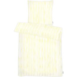 Bettw&auml;sche Apelt, gelb, Mako-Satin, Obermaterial: 100% Baumwolle, Bettw&auml;sche, "Sky", Bio-Baumwolle, Pflegeleicht