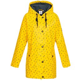 ANKERGLUT Damen Regenjacke "Friesennerz ankerglutwolke Regenmantel, Longjacket", gelb, Gr. 36, Web, Obermaterial: 100% Polyurethan. Futter: 100%