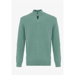 FELIX HARDY Herren Stehkragenpullover "Pullover Stehkragen", gr&uuml;n, Gr. XL, 100% Baumwolle, Pullover