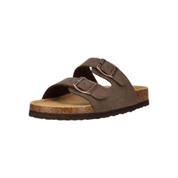 NOU Damen Sandale "Whitehill V2", Gr. 42, braun, Lederimitat, Schuhe, mit atmungsaktivem Fu&szlig;bett