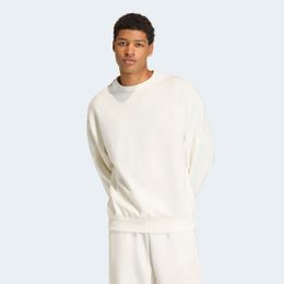 Herren Sweatshirt "SOFT LUX", wei&szlig;, Gr. XL, adidas Sportswear, Obermaterial: 51% Polyester, 25% Modal, 15% Baumwolle, 9% Elasthan, Sweatshirts