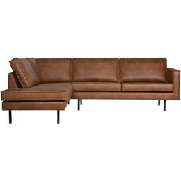 Ecksofa Woood, B:266cm H:85cm T:213cm, braun, Wohnzimmer, Sofas, "Rodeo Recycling-Lederfaser-Verbundstoff H 85 x B 266 x T 213/86 cm", Tragkraft 250