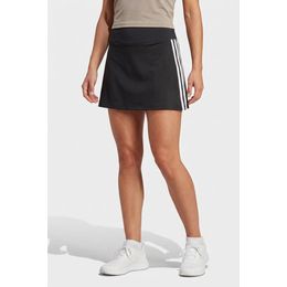 Damen Hosenrock "TRAIN ESSENTIALS 3-STREIFEN WORKOUT SKORT", schwarz-wei&szlig;, Gr. XS, adidas Performance, Obermaterial: 79% Polyester, 21% Elasthan,