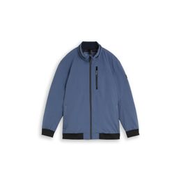 Tom Tailor PLUS Herren Blousonvintage indigo blau, Gr. 4XL, unifarben mit Farbeinsatz, Web, Obermaterial: 100% Polyester. Futter: 100% Polyester,
