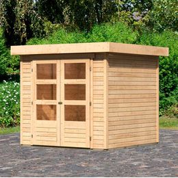 Gartenhaus Karibu, beige, Holzwerkstoff, Gartenh&auml;user, "Arnis 2", Made in Germany