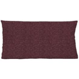 Kissenbezug Biberna, B:40cm L:80cm, rot, Flanell, Obermaterial: 100% Baumwolle, Outdoor, Kissenbez&uuml;ge, "HERMAL Melange Flanell uni, mit