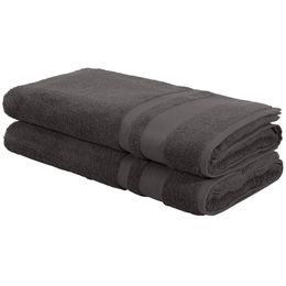Saunatuch OTTO HOME, B:80cm L:200cm, grau, Walkfrottee, Obermaterial: 100% Baumwolle, Handt&uuml;cher, "Vanessa, 2 Saunat&uuml;cher, 80x200cm, in Standard- und