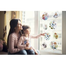 Komar Fensterdekoration "Frozen Springday", B/L: 30cm, bunt, Kinderzimmer, Fensterbilder, Fenstersticker mit Elsa, Anna und Olaf