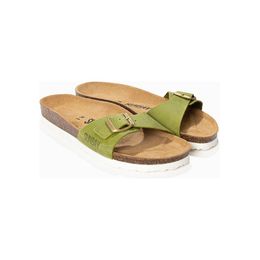 Sunbay Leder-Pantoletten "Jasmin" in Gr&uuml;n - 50% | Gr&ouml;&szlig;e 40 | Damen-pantoletten