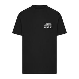MisterTee Herren T-Shirt "MisterTee Sunday Cruise Tee", schwarz, Gr. XXS, bedruckt, 100% Baumwolle, Shirts