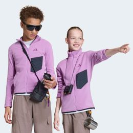 adidas terrex Jungen Fleecejacke "KIDS MULTI, DURCHGEHENDER REISSVERSCHLUSS", rosa, Gr. 176, Obermaterial: 100% Polyester, Jacken