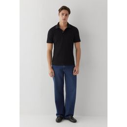 Mavi Herren Poloshirt "POLO TEE"schwarz, Gr. M, unifarben, 98% Baumwolle, 2% Elasthan, Shirts, Premium Poloshirt mit Struktur