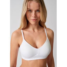 Skiny Damen Soft-BH "Skiny ADVANTAGE Cotton Stretch", Gr. 80, wei&szlig;, Obermaterial: 95% Baumwolle, 5% Elasthan, unifarben, BHs