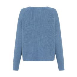 Marc O'Polo MARC O'POLO Damen Strickpulloverfall sky, Gr. XL, Strick, Obermaterial: 100% Baumwolle, Pullover