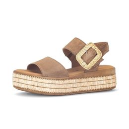Gabor Damen Plateausandaletten "Plateau Sandale", Gr. 40,5, braun, Schuhe