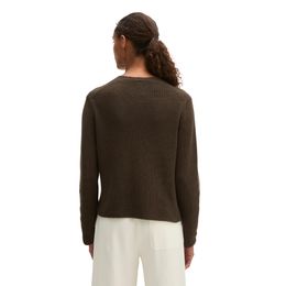 Marc O'Polo MARC O'POLO Damen Cardiganmossy earth, Gr. S, Strick, Obermaterial: 100% Baumwolle, Strickjacken, relaxed aus Heavy-Weight-Organic-Cotton