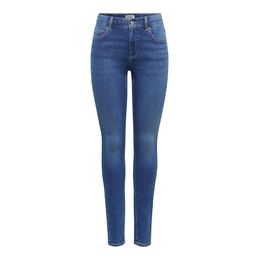 Only Damen Skinny-fit-Jeans "ONLSIW MID WAIST JOGG SK DNM", blau, Gr. S, unifarben, Denim/Jeans, Obermaterial: 70% Baumwolle, 28% Polyester, 2%