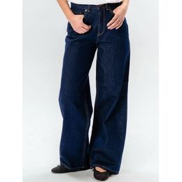 TEESHOPPEN Damen 5-Pocket-Hose "TEESHOPPEN Jeans Wide", blau, Gr. 27, Obermaterial: 100% Baumwolle, Hosen