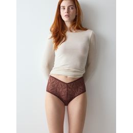 Triumph Damen Slip "Pretty Modal Maxi", Gr. XS, braun, Jersey, Obermaterial: 72% Polyamid, 22% Elasthan, 6% Polyester, Unterhosen, atmungsaktiv und