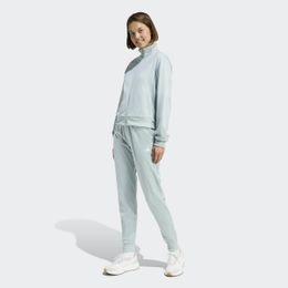 Damen Trainingsanzug "ESSENTIALS FEEL COZY"wonder sage, Gr. XS, adidas Sportswear, Obermaterial: 100% Polyester, Sportanz&uuml;ge