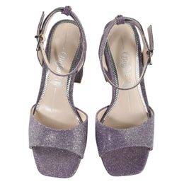 Buffalo Damen High-Heel-Pumps "Buffalo Buffalo Charlotte Neat - Vegan Glitter", Gr. 37lila, Kunstfaser, unifarben, Schuhe