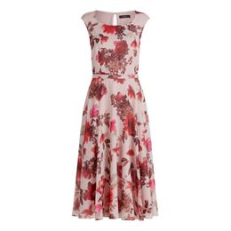 Vera Mont Damen Cocktailkleid "Damen mit Print", rosa, Gr. 42, Chiffon, Obermaterial: 100% Polyester. Futter: 100% Polyester, Kleider